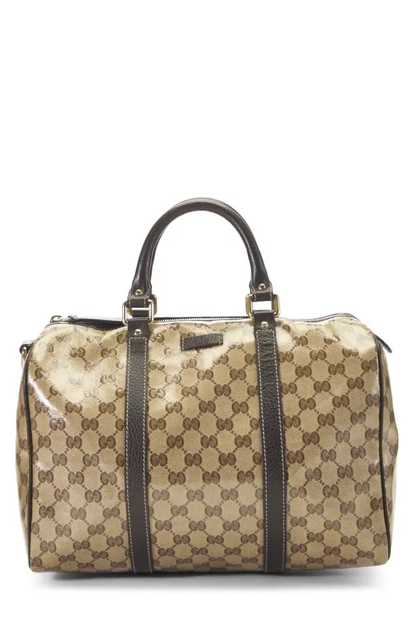 Gucci Gg Crystal Joy Boston Handbag - Brown