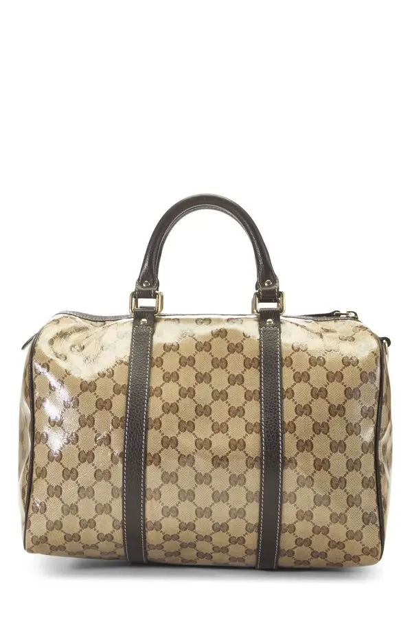Gucci Gg Crystal Joy Boston Handbag - Brown