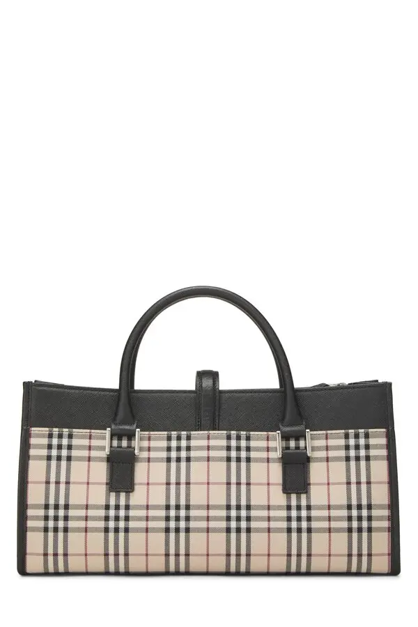 Burberry Jacquard Buckle Handbag