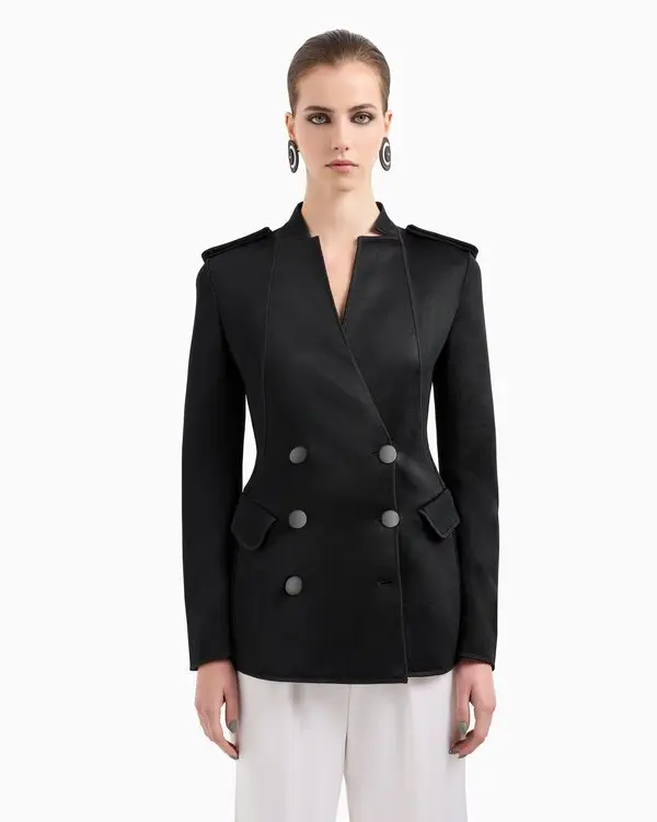 Giorgio Armani Double-breasted Viscose Jacket