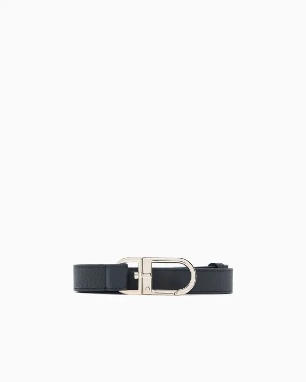 Giorgio Armani Pebbled Leather Belt - Black