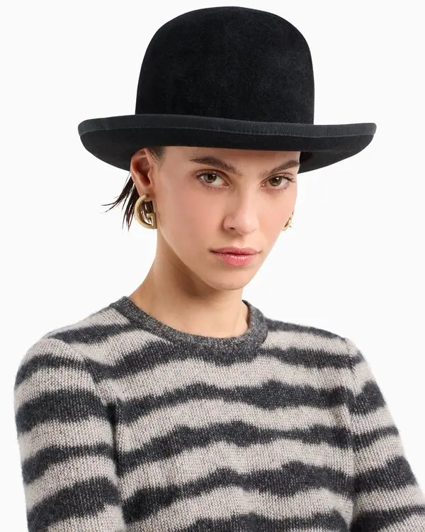 Giorgio Armani Rabbit Fur Bowler Hat