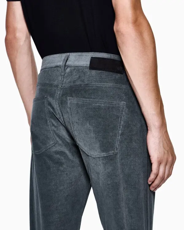 Giorgio Armani Regular-fit Cotton And Cashmere Trousers