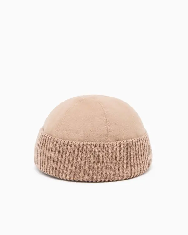 Giorgio Armani Wool And Cashmere Beanie - Beige
