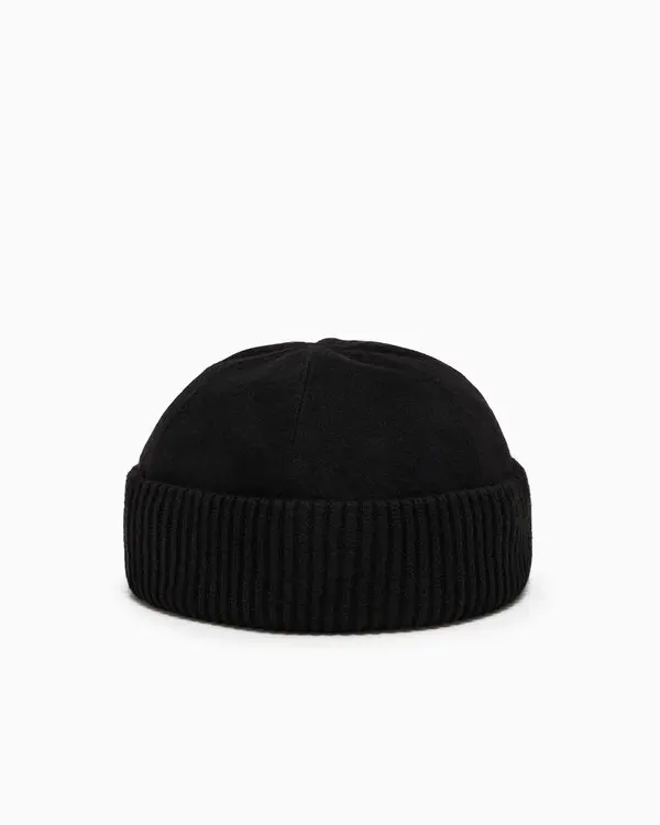 Giorgio Armani Wool And Cashmere Beanie - Black