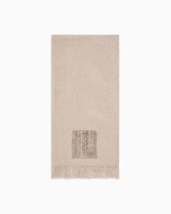 Giorgio Armani Wool And Cashmere Scarf - Beige