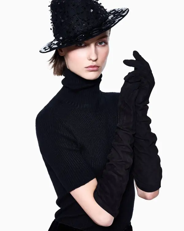 Giorgio Armani Long Suede Gloves