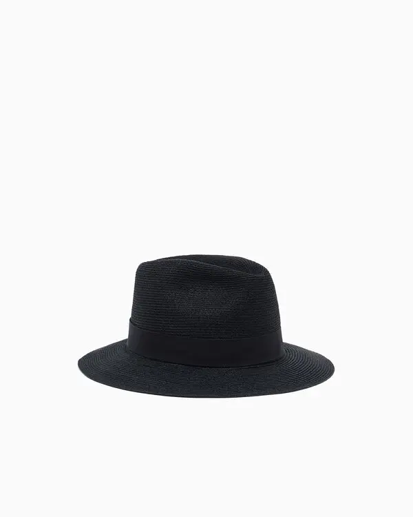 Giorgio Armani Hemp And Cotton Hat - Black