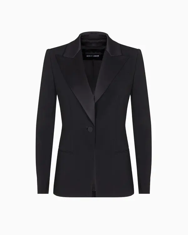 Giorgio Armani Viscose-cady Tuxedo Jacket