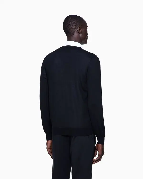 Giorgio Armani Cashmere Button-up Cardigan - Black