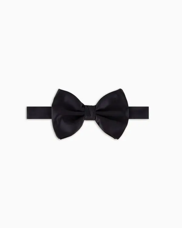 Giorgio Armani Silk Bow Tie - Blue