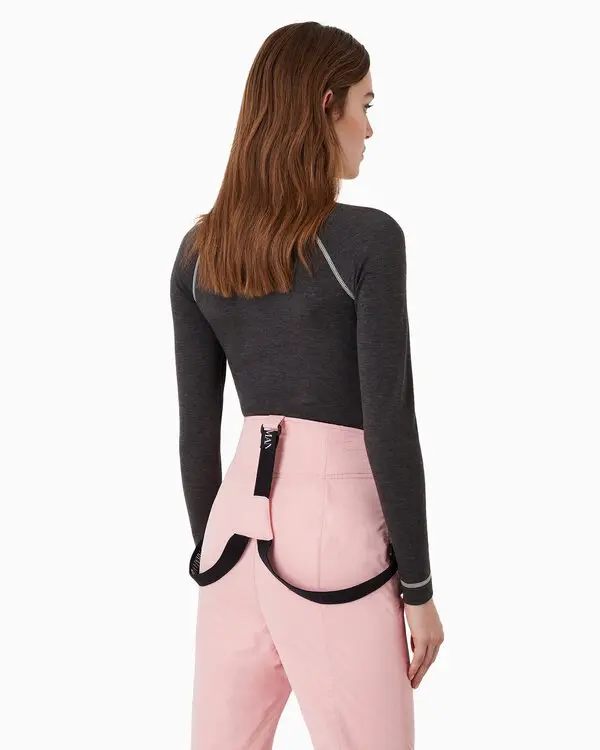 Giorgio Armani Neve Double-wool And Nylon Jersey Crew-neck Jumper