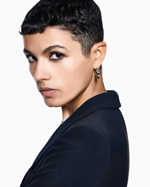 Giorgio Armani Sterling Hoop Earrings