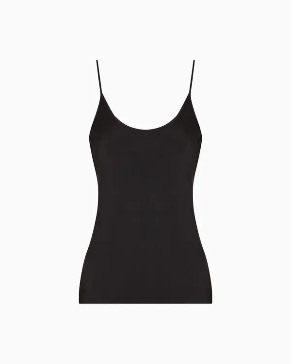 Giorgio Armani Double-sided Silk-satin Top - Black
