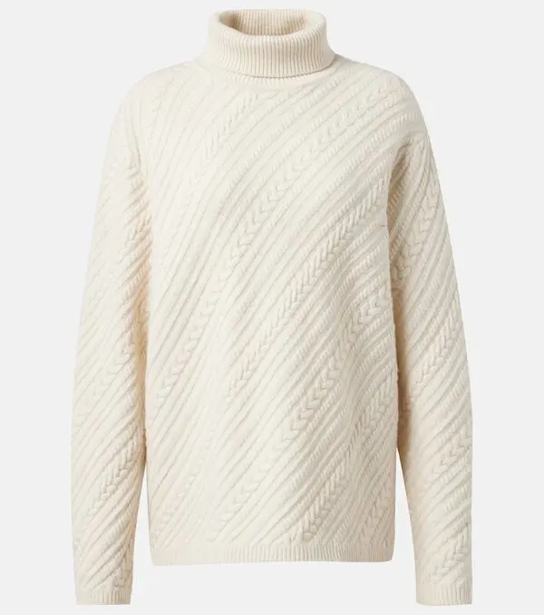 JOSEPH Cable-knit Wool Turtleneck Sweater