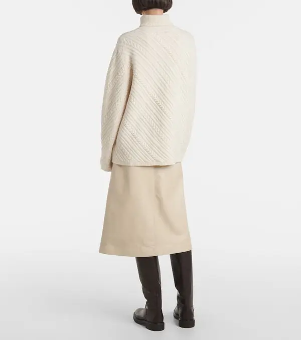JOSEPH Cable-knit Wool Turtleneck Sweater