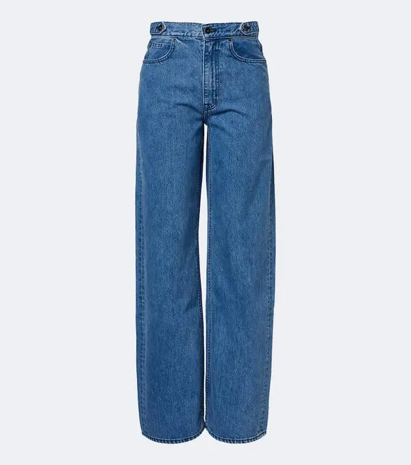SLVRLAKE Cassie Wide-leg Jeans - Blue
