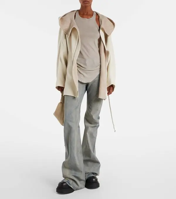 Rick Owens Camel And Wool Jacket