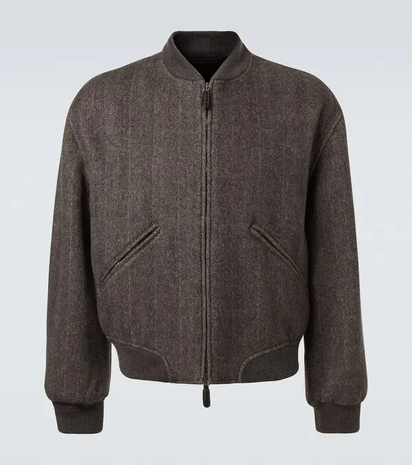 Giorgio Armani Cashmere Bomber Jacket