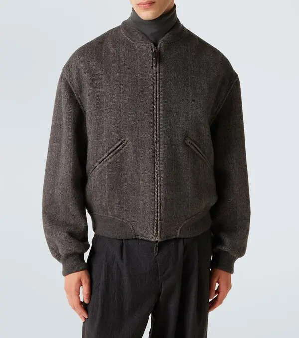 Giorgio Armani Cashmere Bomber Jacket
