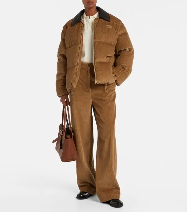 Miu Miu Cotton Corduroy Down Jacket
