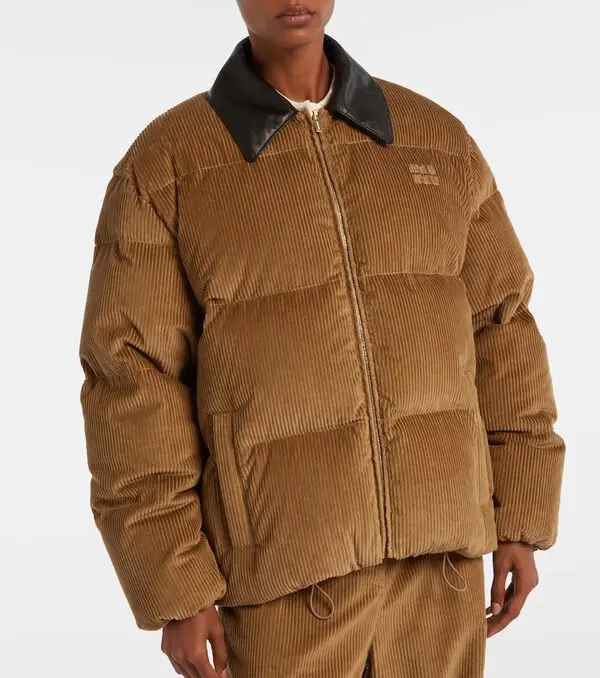 Miu Miu Cotton Corduroy Down Jacket