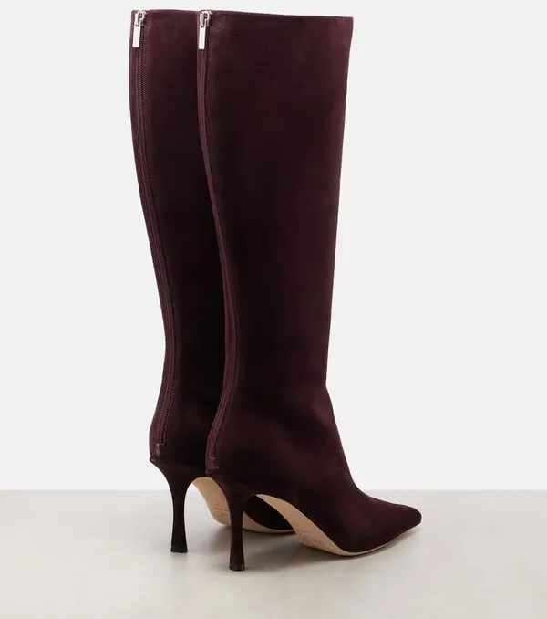 JIMMY CHOO Agathe 85 Suede Knee-high Boots