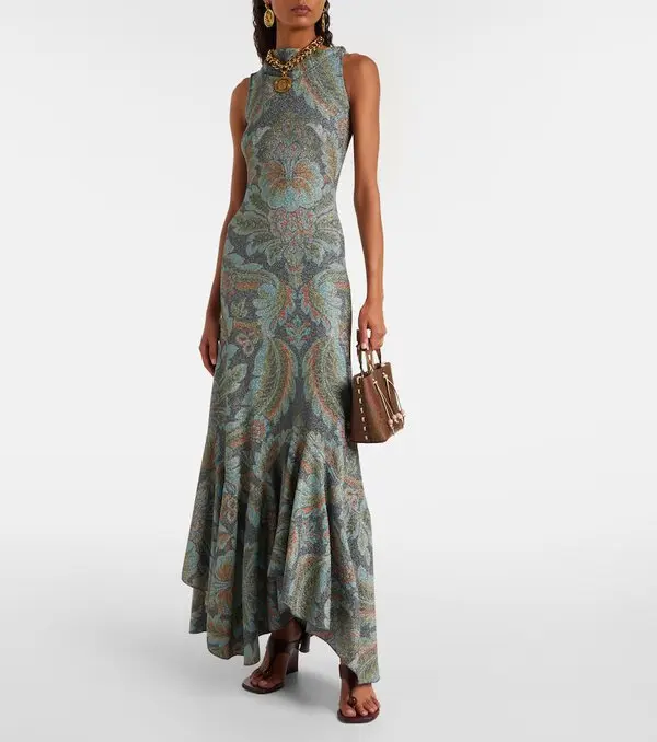 Etro Paisley Maxi Gown