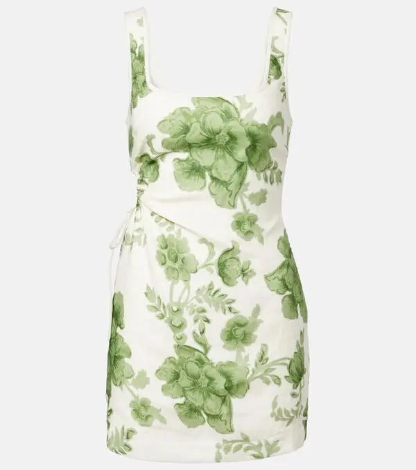 SIR. Gardella Floral Linen Mini Dress - Multicoloured