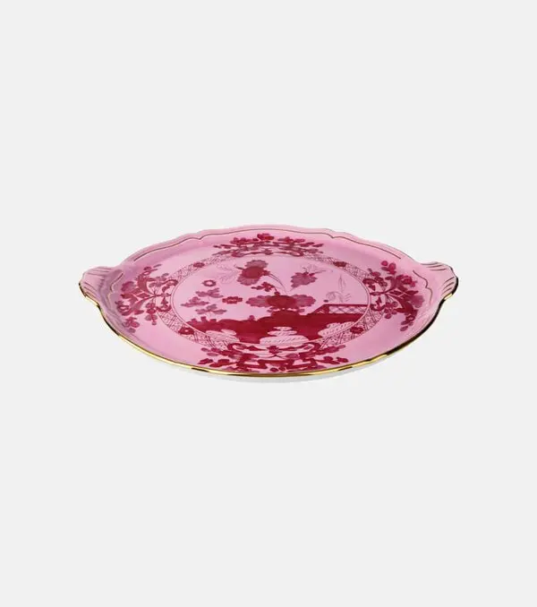 GINORI 1735 Oriente Italiano Porcelain Cake Plate - Pink