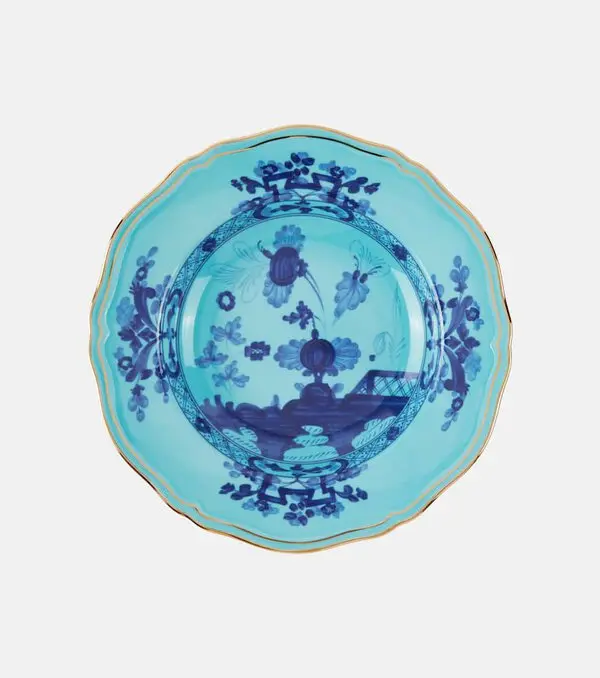 GINORI 1735 Oriente Italiano Porcelain Soup Plate - Blue