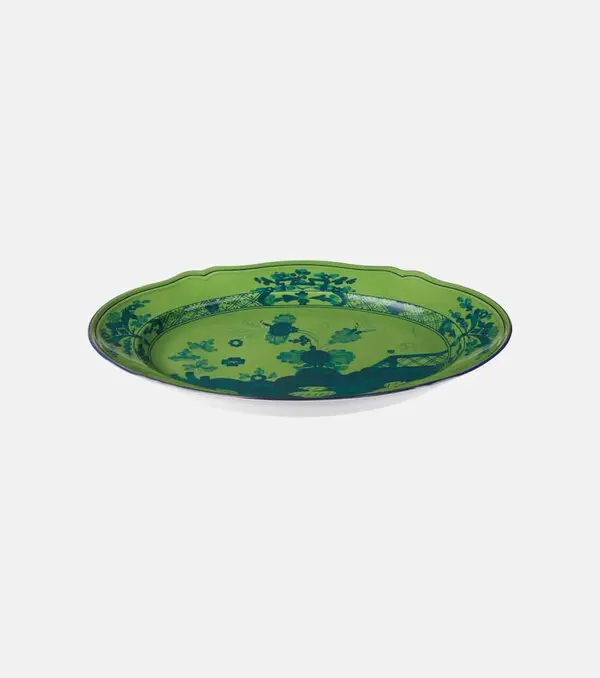 GINORI 1735 Oriente Italiano Porcelain Platter - Green