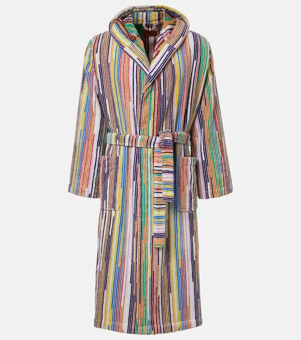 Missoni Melody Striped Cotton Terry Bathrobe - Multicoloured