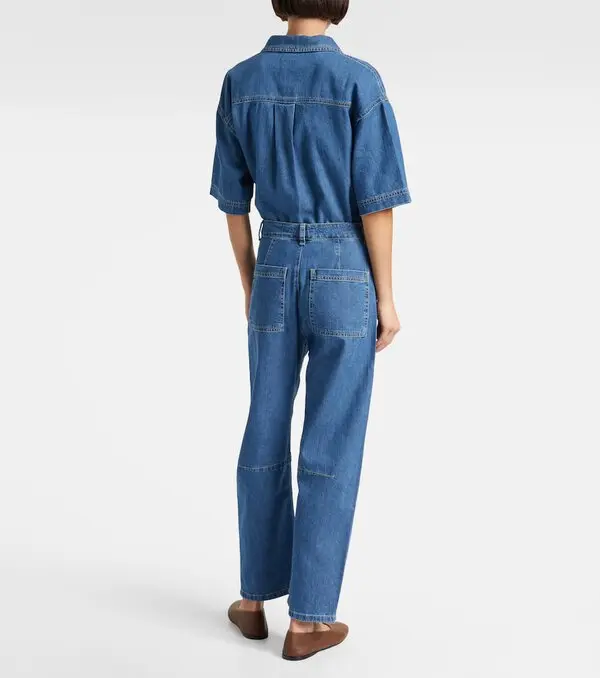 Velvet By Graham & Spencer Farah High-rise Tapered Jeans - Blue
