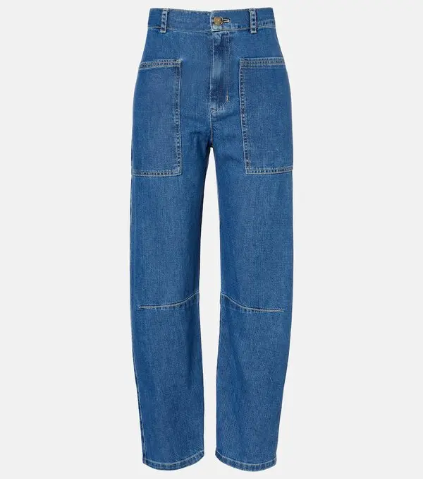 Velvet By Graham & Spencer Farah High-rise Tapered Jeans