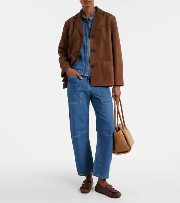 Velvet By Graham & Spencer Farah High-rise Tapered Jeans