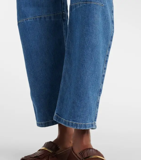 Velvet By Graham & Spencer Farah High-rise Tapered Jeans