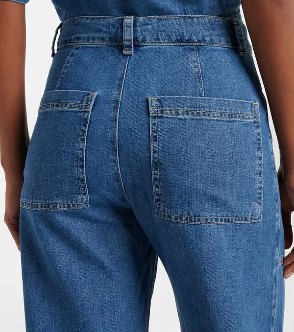 Velvet By Graham & Spencer Farah High-rise Tapered Jeans