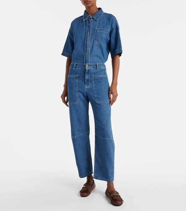 Velvet By Graham & Spencer Farah High-rise Tapered Jeans