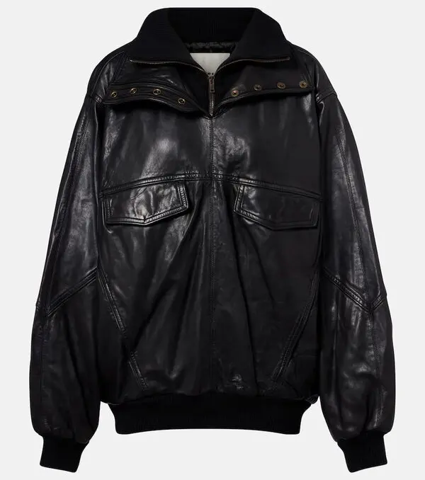 Isabel Marant Étoile Dorry Oversized Leather Jacket
