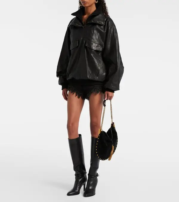 Isabel Marant Étoile Dorry Oversized Leather Jacket