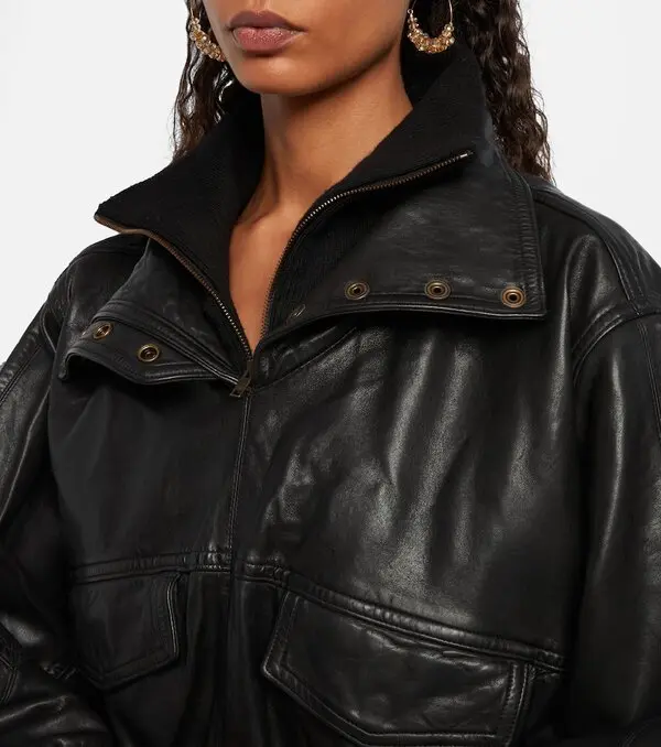 Isabel Marant Étoile Dorry Oversized Leather Jacket