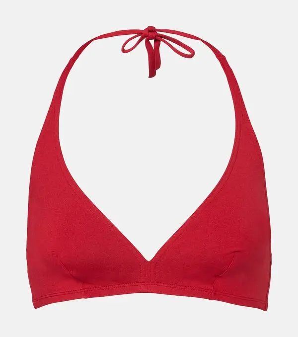 ERES Gang Halterneck Bikini Top - Red
