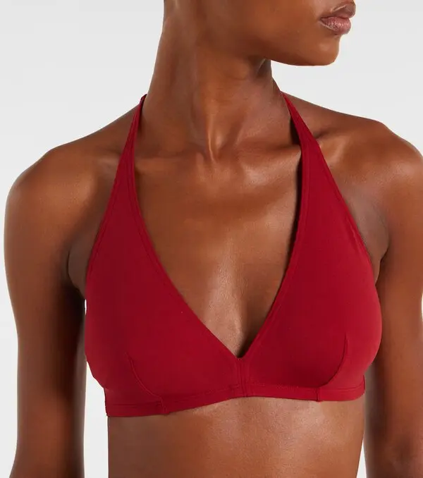 ERES Gang Halterneck Bikini Top - Red