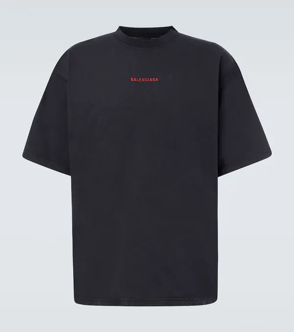 Farfetch Balenciaga Logo Tee Farfetch Balenciaga T Shirt Womens