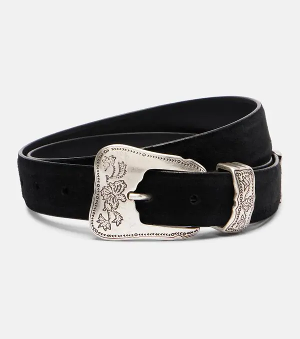 Magda Butrym Suede Belt - Black