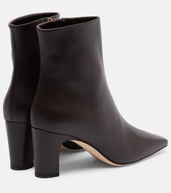 Manolo Blahnik Ofaralo 70 Leather Ankle Boots - Brown