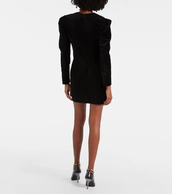 Isabel Marant Étoile Danee Embellished Velvet Mini Dress