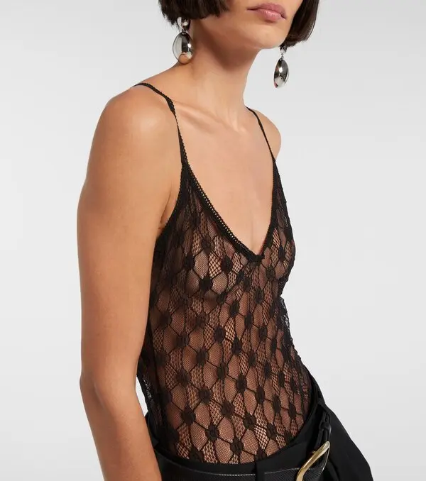 Isabel Marant Étoile Sheer Lace Bodysuit