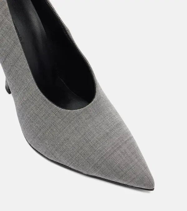 Magda Butrym Twill Pointed Pumps - Grey
